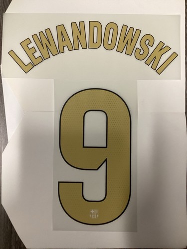 FC Barcelona Lewandowski 9 Home Kit 24/25 Authentic Soccer Name Set | eBay
