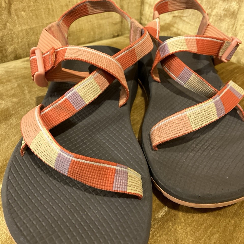 Chaco Shoes Womens Size 10 Orange Strappy Sport Sandals | eBay