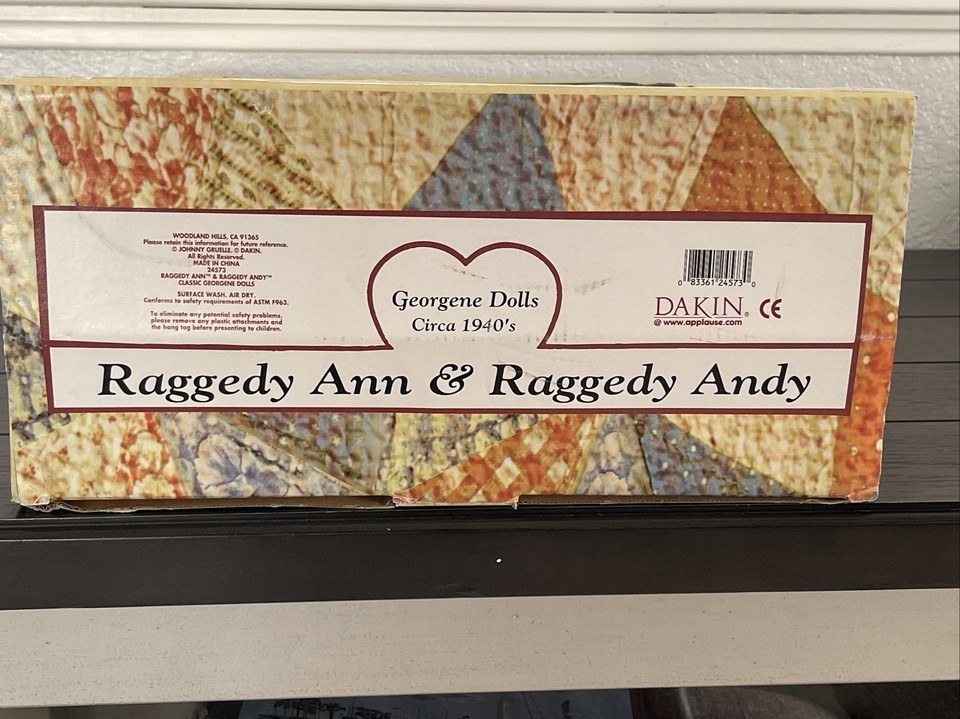 2 Raggedy Ann & Andy Georgene Dolls Ltd Edition 1940s Reproduction ...