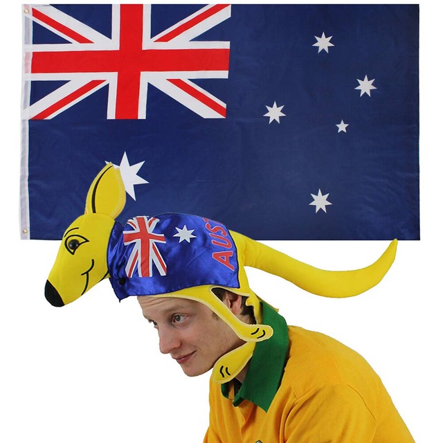 I Love Fancy Dress Ilfd2018 Aussie Kangaroo Supporters Hat Adults One ...