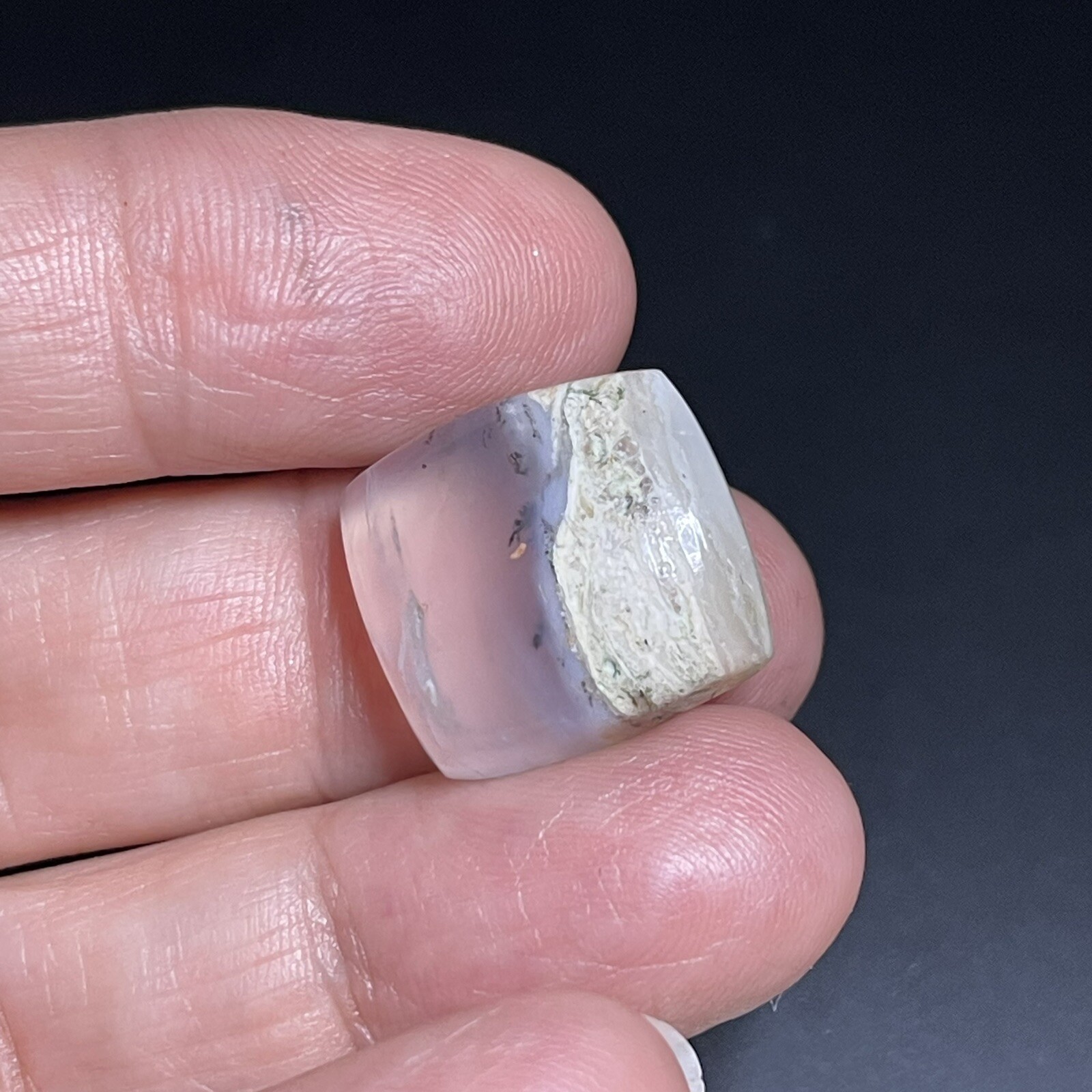 14.4ct1 8x16.5c6.5mm Picture Like Peruvian Opal Smooth Rectangle ...