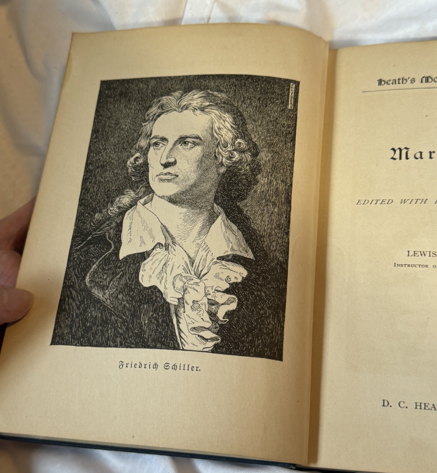Schillers Maria Stuart by Lewis A. Rhoades 1898 HB German/English | eBay