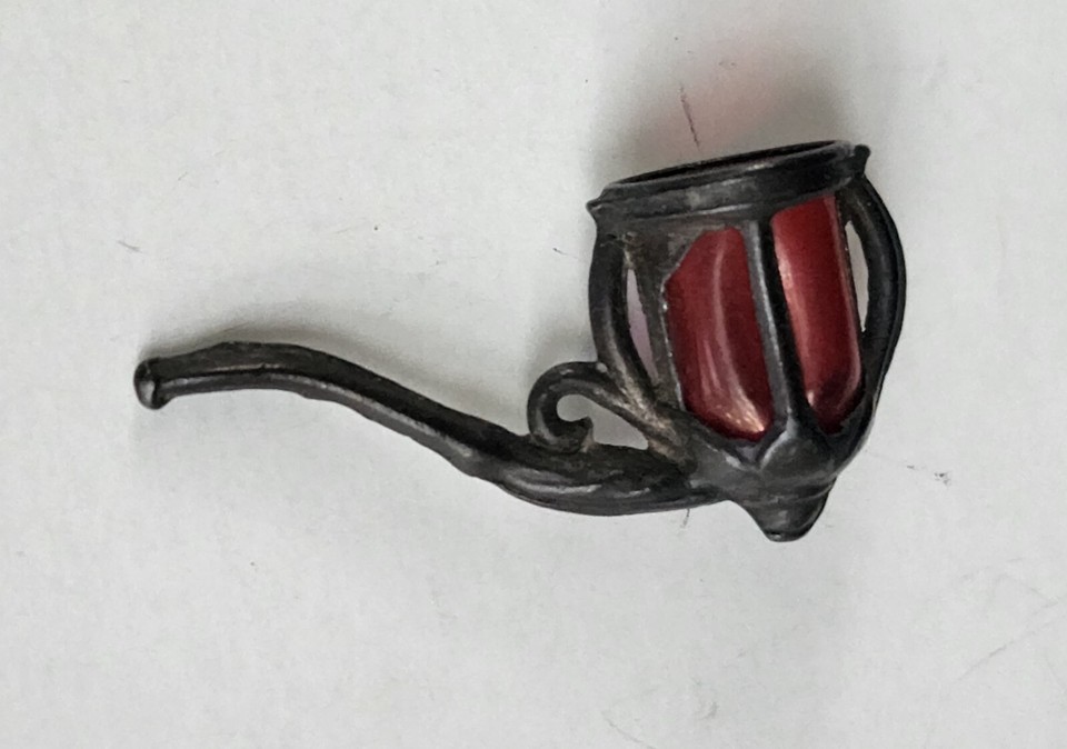 1919 DOWST Premium Cracker Jack Prize Pipe with Celluloid Glass Toy ...