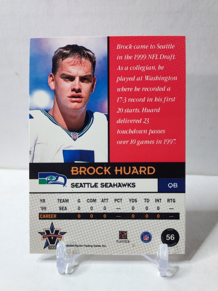 2000 Vanguard Football #56 Brock Huard Seattle Seahawks | eBay