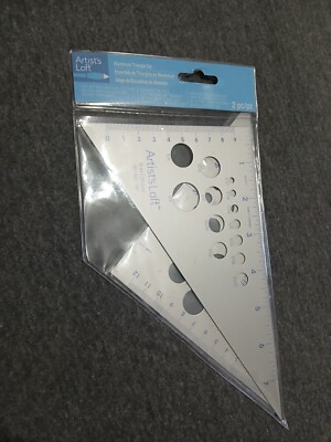 Artist's loft Aluminum Calibrated Drafting Triangle 2 Piece set 6 Inch ...