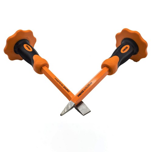 Finder 2 pcs 12-Inch Heavy Duty Chisels Set With Hand Protection, Flat ...