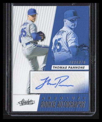 THOMAS PANNONE 2019 Panini Chronicles Absolute Rookie Auto Toronto Blue ...