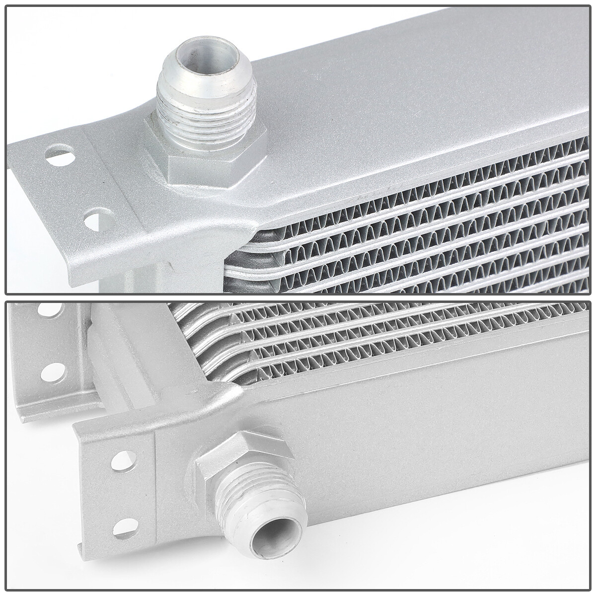 SILVER 9 ROW 10AN ENGINE/TRANSMISSION OIL COOLER W/SILVER FILTER ...