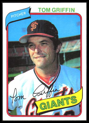 1980 Topps Tom Griffin #649 San Francisco Giants | eBay
