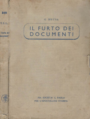 Il furto dei documenti. . G. Brusa. 1945. . | eBay