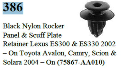 500 Pcs Rocker Panel & Scuff Plate Retainer Compatible with Toyota ...
