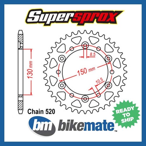 Sprocket Rear Steel 520-48T for HONDA NX 650 Dominator 1992 1993 1994 ...