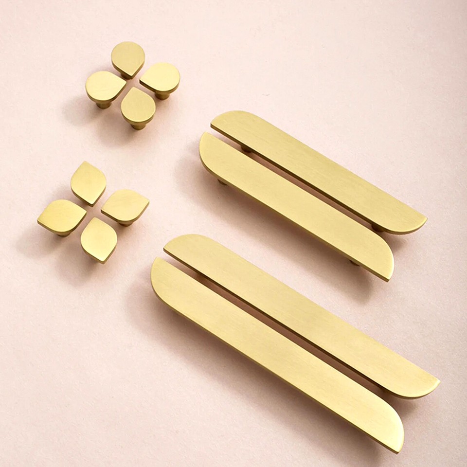 3.78" 5" 8.8"Solid Brass Drawer Pulls Knobs Kitchen Pulls Cabinet Handles | eBay