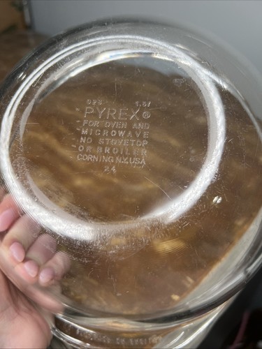Vintage Pyrex Double Handled Clear Glass 1.5 Qt. Bowl #023 | eBay