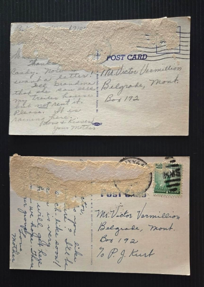 WWII Comic Postcards Lot (2), Write Me Soon-Navy Humor, Uncle Sam's ...