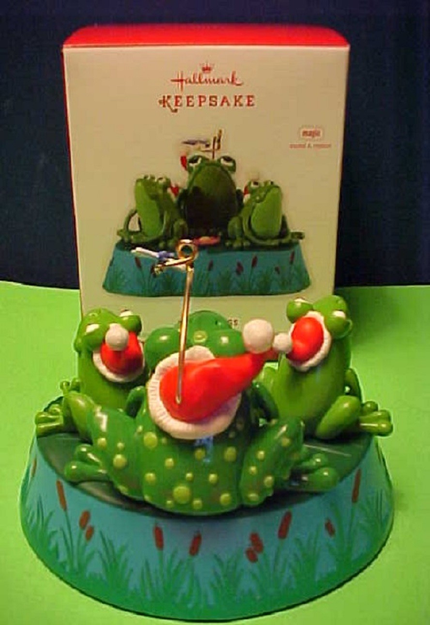 HALLMARK ORNAMENT 2013 JINGLE FROGS Magic GOLD CROWN Exclusive | eBay