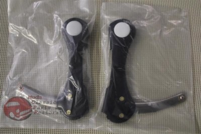 Fulton Side Mounting Exterior Windshield Visor Adjustable Dog Bone Brackets Pair