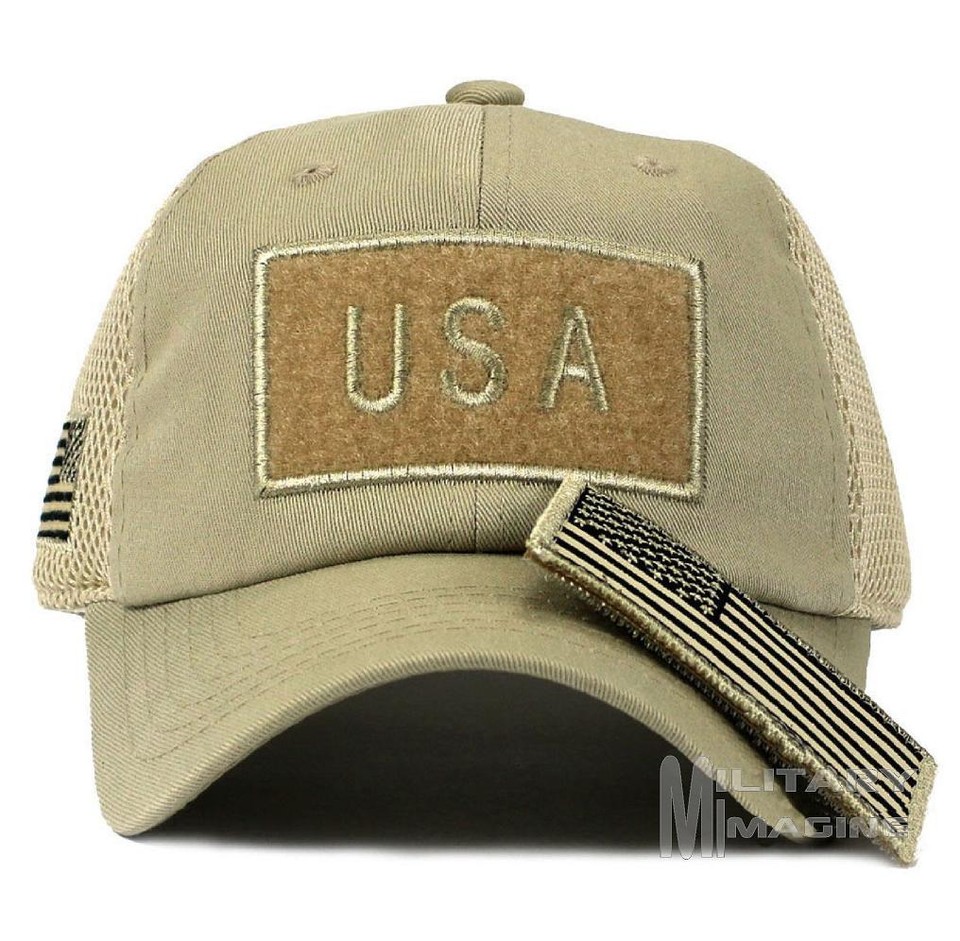 Tactical Operator Military cap USA American Flag hat Detachable Patch ...