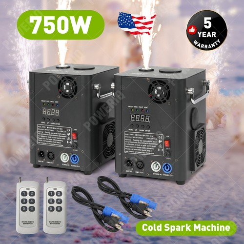 2 Packs Cold Spark Machine Stage Effect 750W Firework Machine DJ Event ...