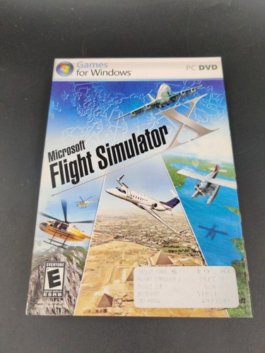 Microsoft Windows FLIGHT SIMULATOR X PC DVD w/ Slip Cover NIB Factory Sealed | eBay
