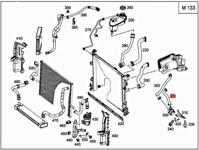 Genuine MERCEDES C117 W176 X117 X156 A-CLASS W176 Coolant line ...