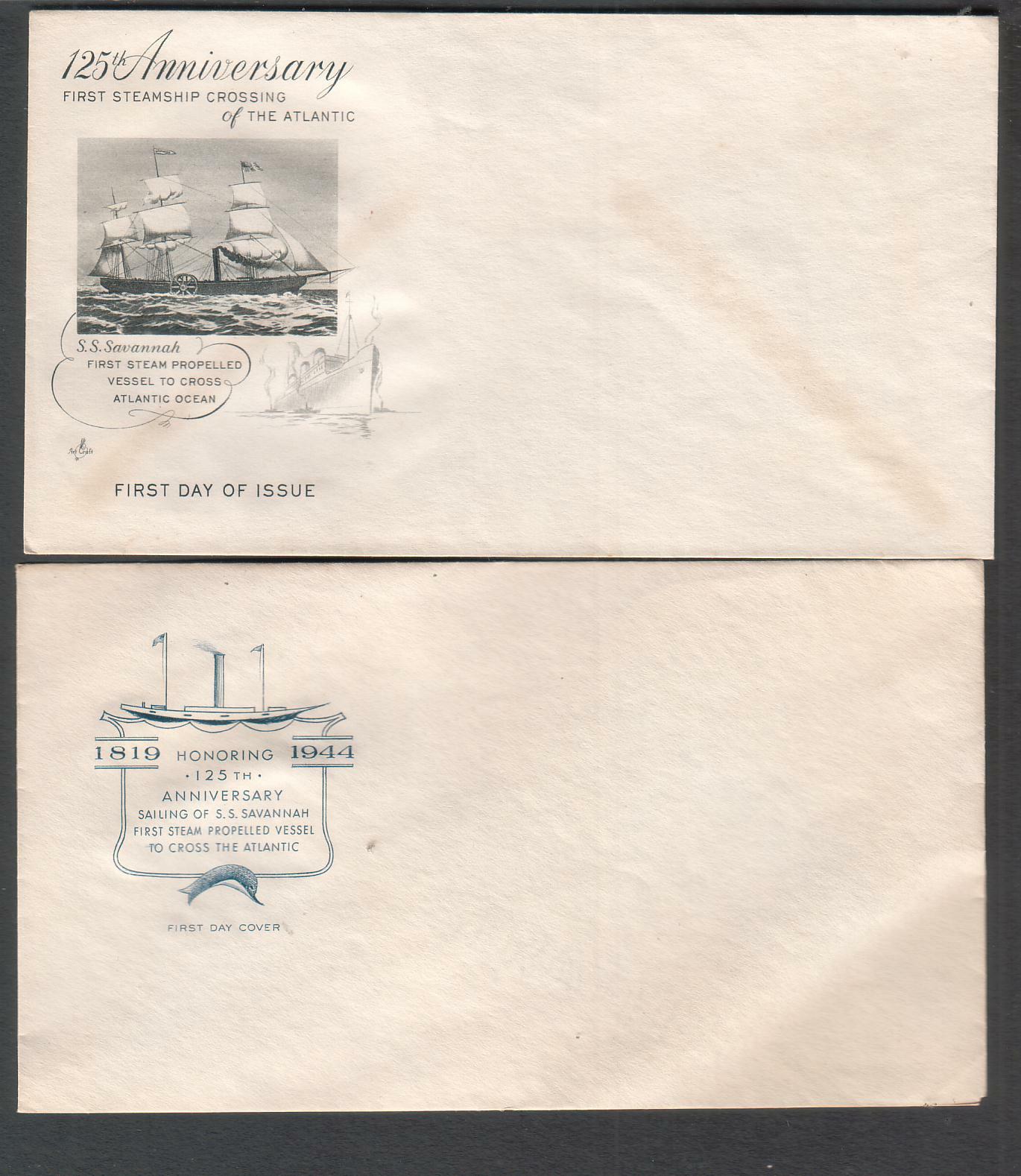 3 unmailed cachet covers Artcraft & House of Farnam Scott 923 SS ...