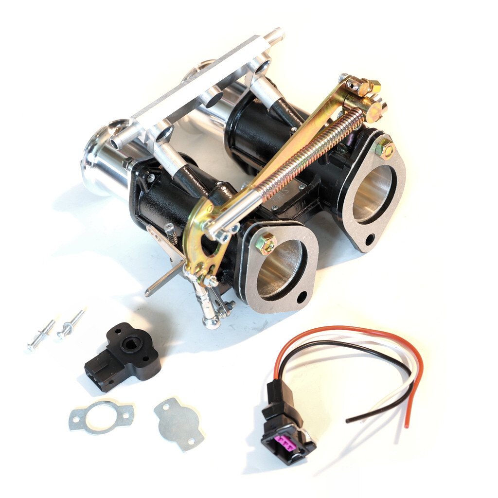 Throttle Body Injection set 45mm TPS linkage DCOE/DHLA Weber/Dellorto ...