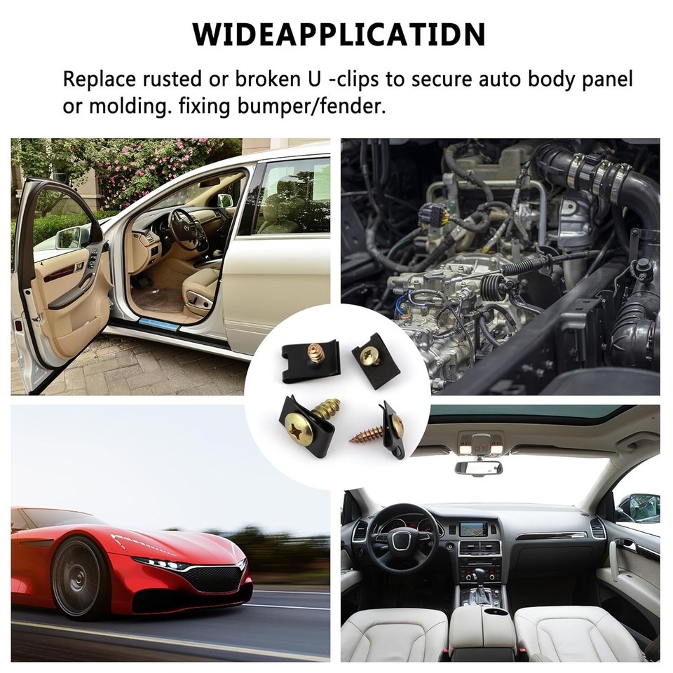 1000P Car Push Retainer Clips Auto Body Clip Automotive U-Clip Screws ...