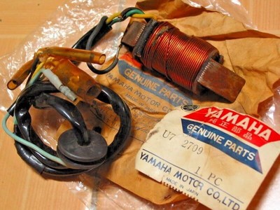 Yamaha Moped U5 U7 Y75 Stator Lighting Coil NOS Genuine Japan P/N U7 ...
