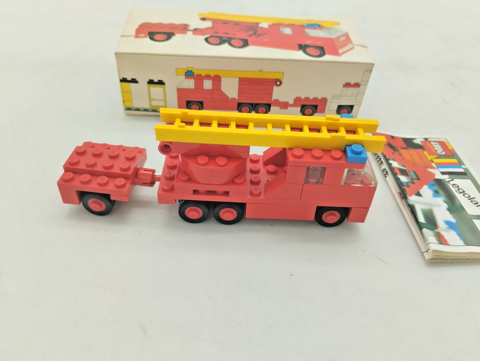 LEGO 640 Fire Truck Feuerwehr OVP GOOD COMPLETE Box Legoland Town ...