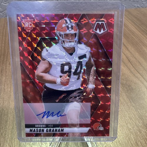 2025 Panini Mosaic Mason Graham Red Mosaic Auto /199 Browns 🔥 | eBay