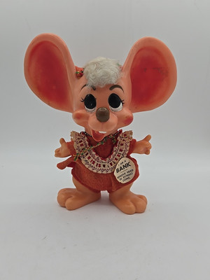 Vintage Roy Des Of Fla/Big Ear Mouse Bank/Christmas - 1970 | eBay