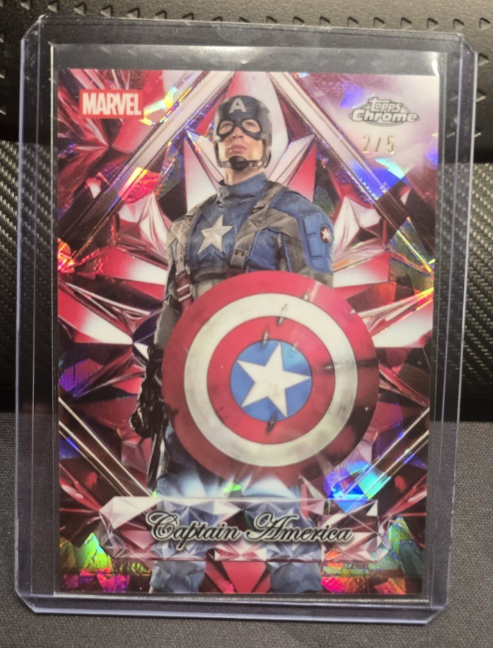 2025 Topps Chrome Marvel Studios Captain America Sapphire Selections ...