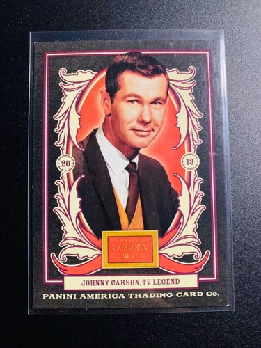 2013 Panini Golden Age Johnny Carson #123 Black Aqueous 1/1 | eBay