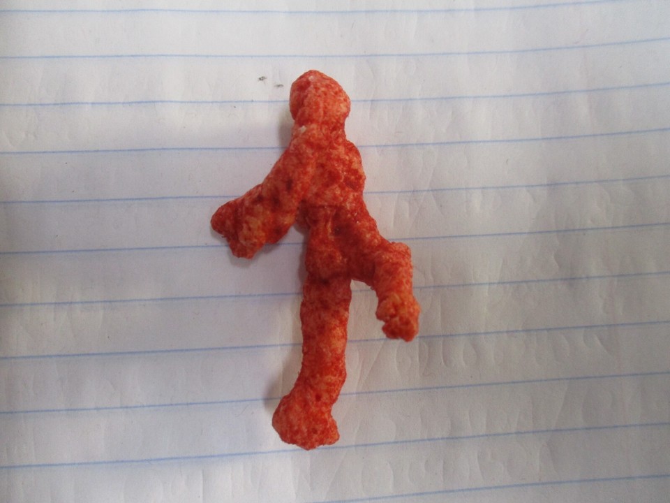 Flaming Hot Cheeto Shaped Like Donald Trump Golfing Measures 2 1/4 ...