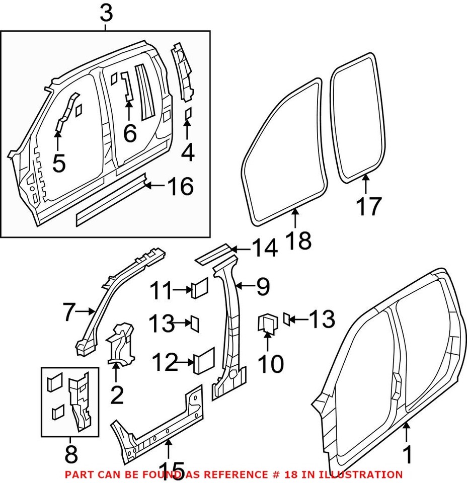 Genuine OEM Mopar Door Seal For Dodge Ram 1500 Ram 2500 Ram 3500 ...