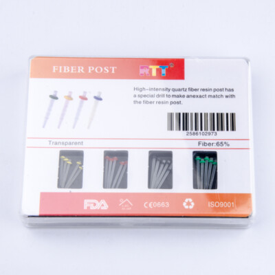 1 Box Dental 20pcs Quartz Fiber Post Straight Files + 4 Drills High ...