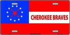 Cherokee Braves Flag Metal Novelty License Plate Tag LP1867 | eBay