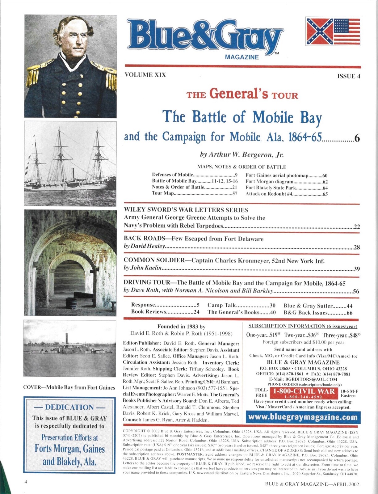 Blue & Gray Spring 02 Mobile Bay Alabama Fort Gains Morgan Blakely ...