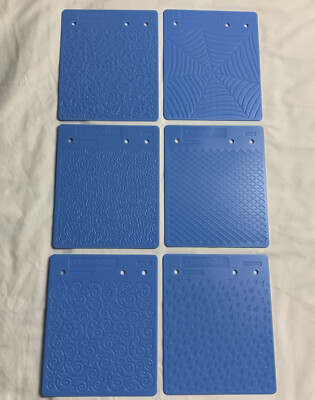 Fiskars Assorted Design Texture Plates 6 Double Sided Embossing Plates ...