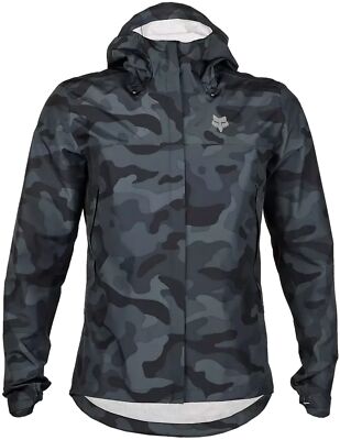 Fox Racing Ranger 2.5L Water Mens MTB Mountain Bike Jacket Black Camo ...