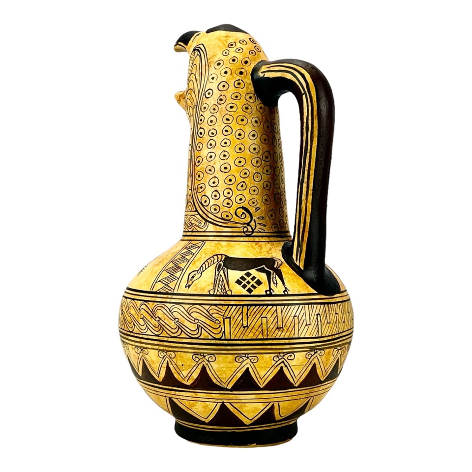 Archaic Cycladic Pottery Jug Griffin's Head Ancient Greek Vase British ...