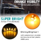 5x Smoke Roof marker light W/ Amber Bulbs LED for Hummer H2 Truck SUV ...