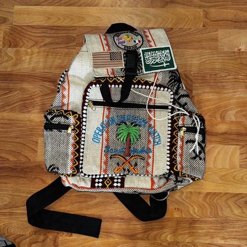 Vintage 90s Operation Southern Watch Saudi Arabia Embroidered Backpack ...