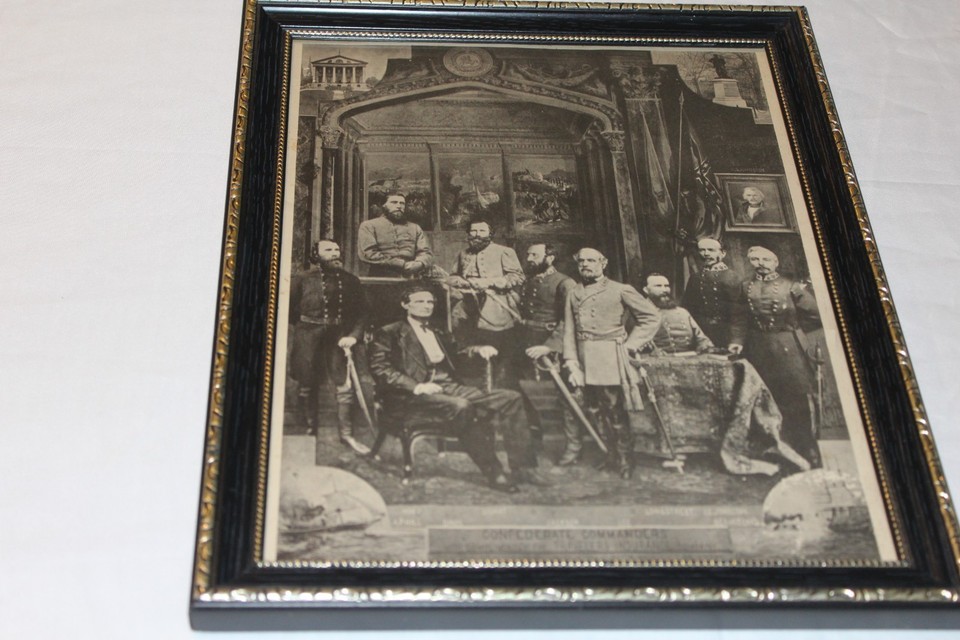 The Generals of The Confederate Army Civil War Framed Print 9.5x12 | eBay