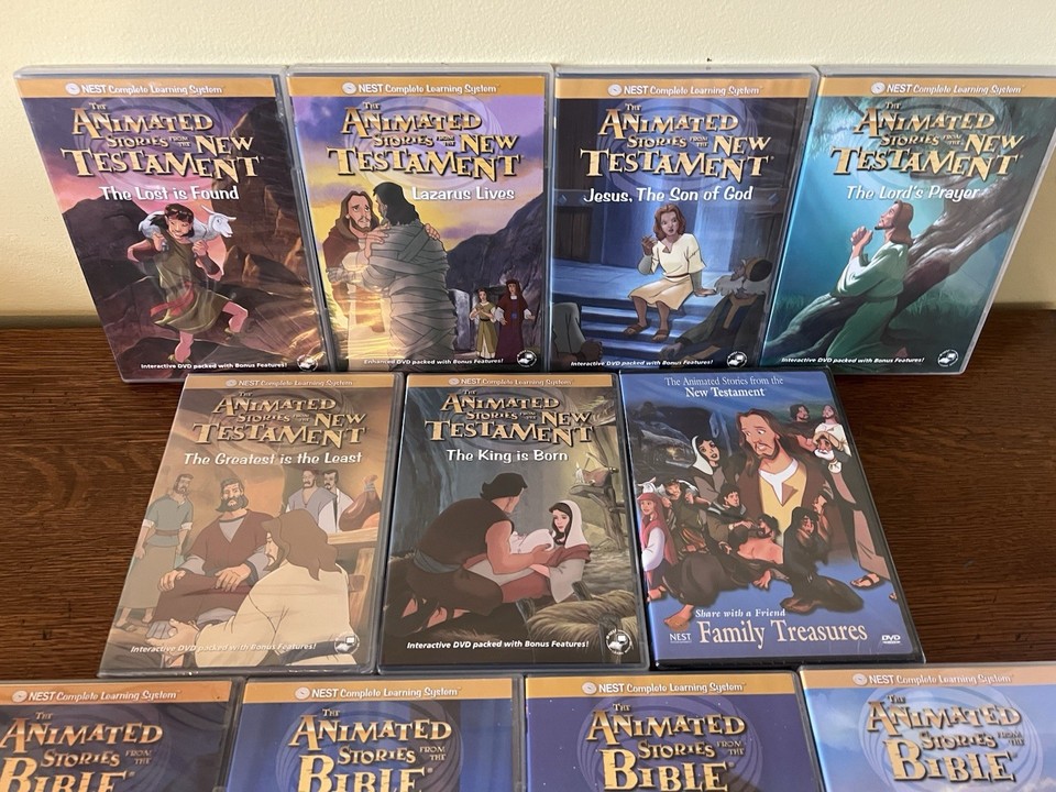 Lot 11 DVDs Nest Animated Stories From The Bible New Testament | eBay