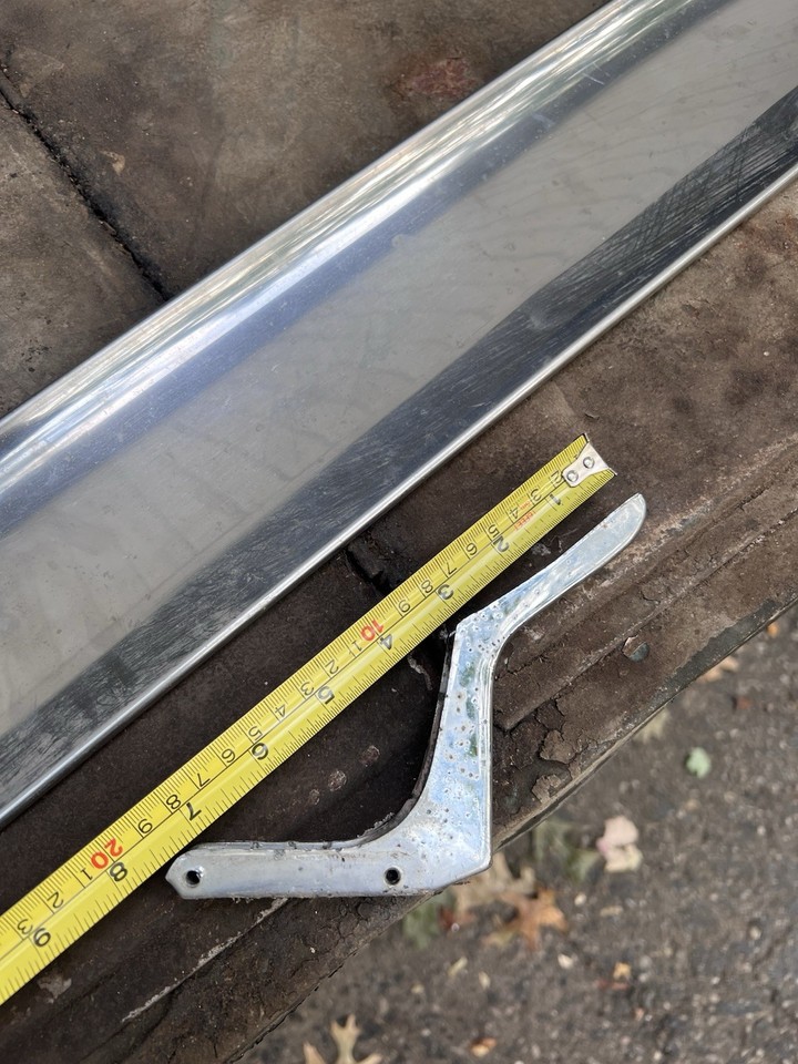 Vtg 1970s Rear Wing Go Fast Window Chrome Visor Van Truck Gm Ford Mopar ...