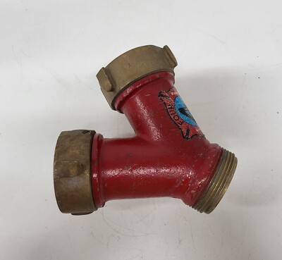 Vintage Brass Elkhart Fire Hydrant Splitter 2.5" | eBay