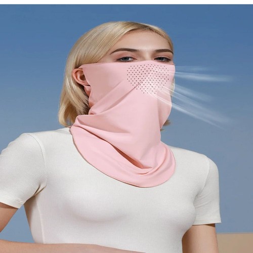 Ultraviolet-proof Sunscreen Mask Breathable Half Face Mask Bandana ...