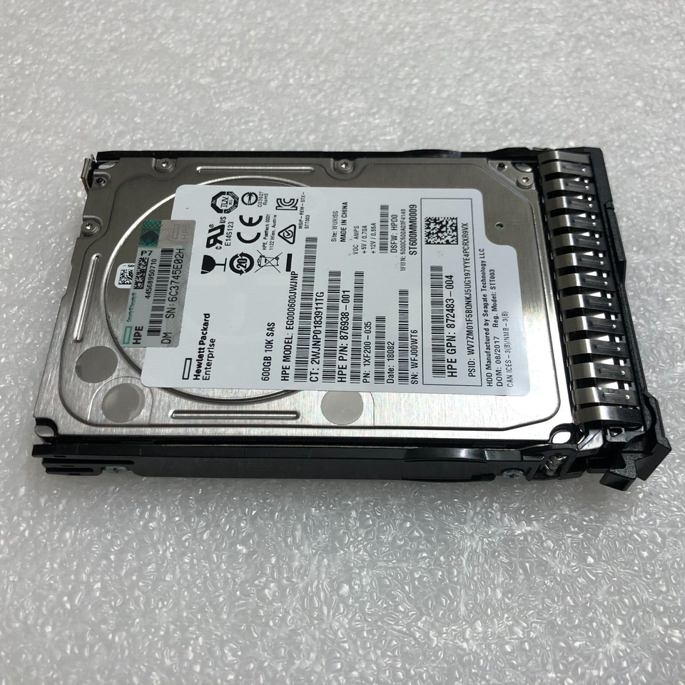 600GB HP 873035-001 Seagate ST600MM0009 HDD 12G 10K SFF SAS ...